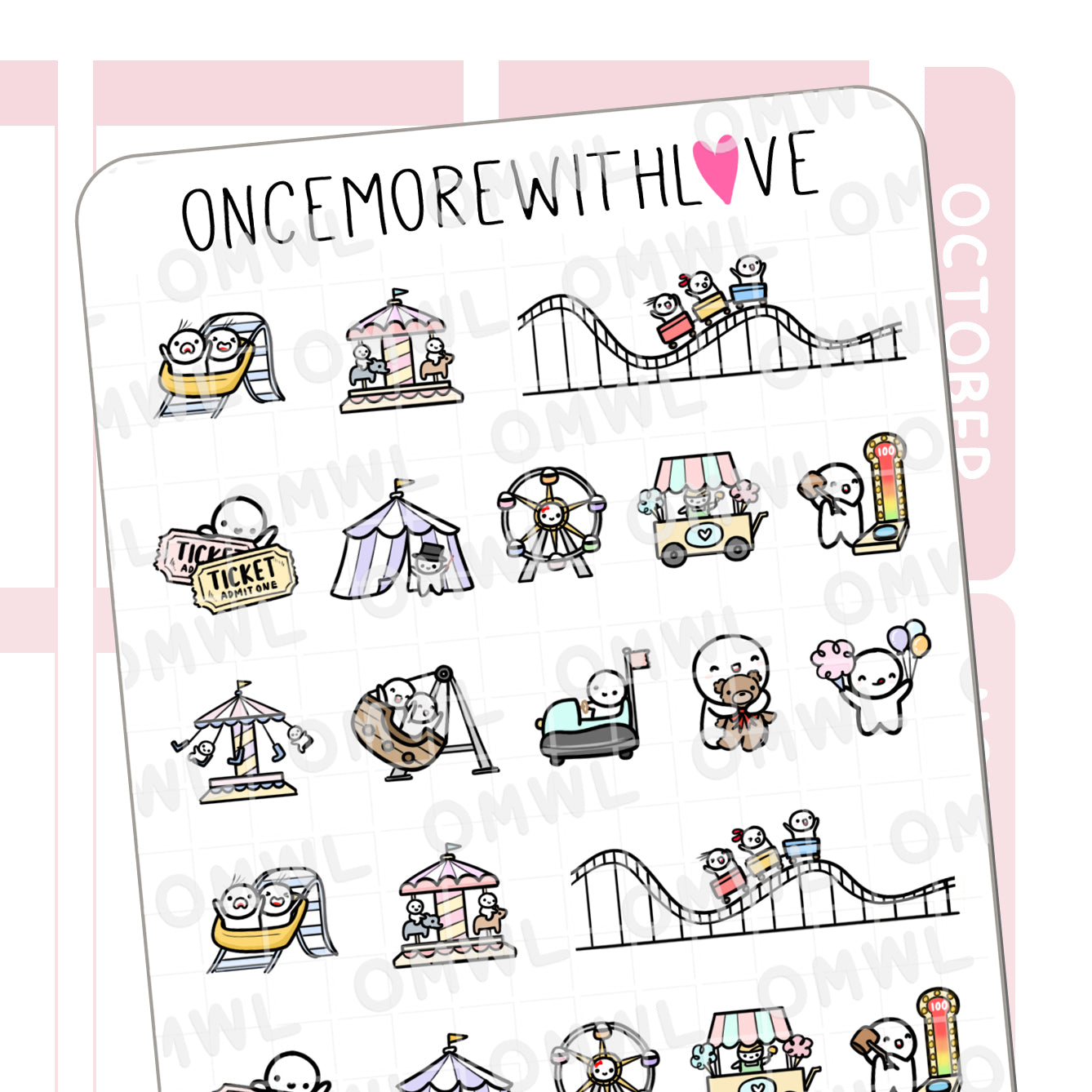 Stickers Carnival Fair – Once More With Love - FIONARY.com