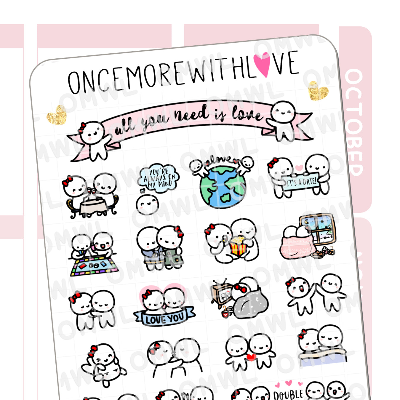 Stickers All You Need is Love - Once More With Love - FIONARY.com