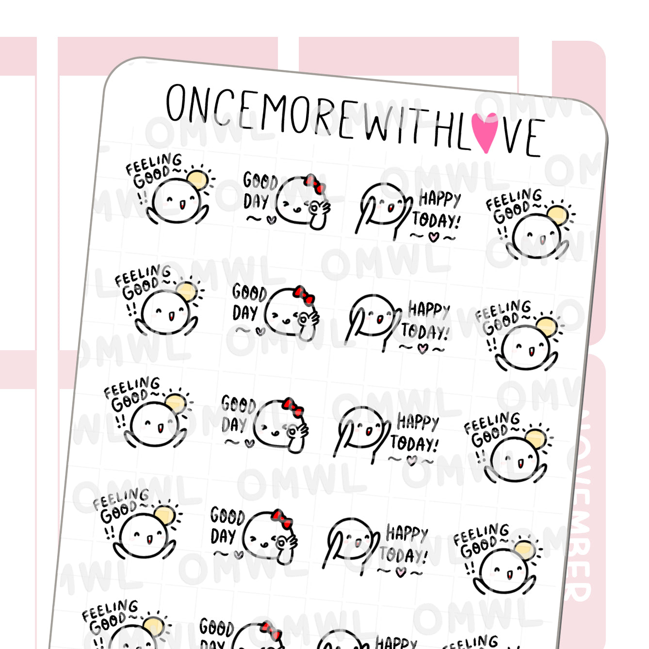 Stickers Good Day - Once More With Love - FIONARY.com