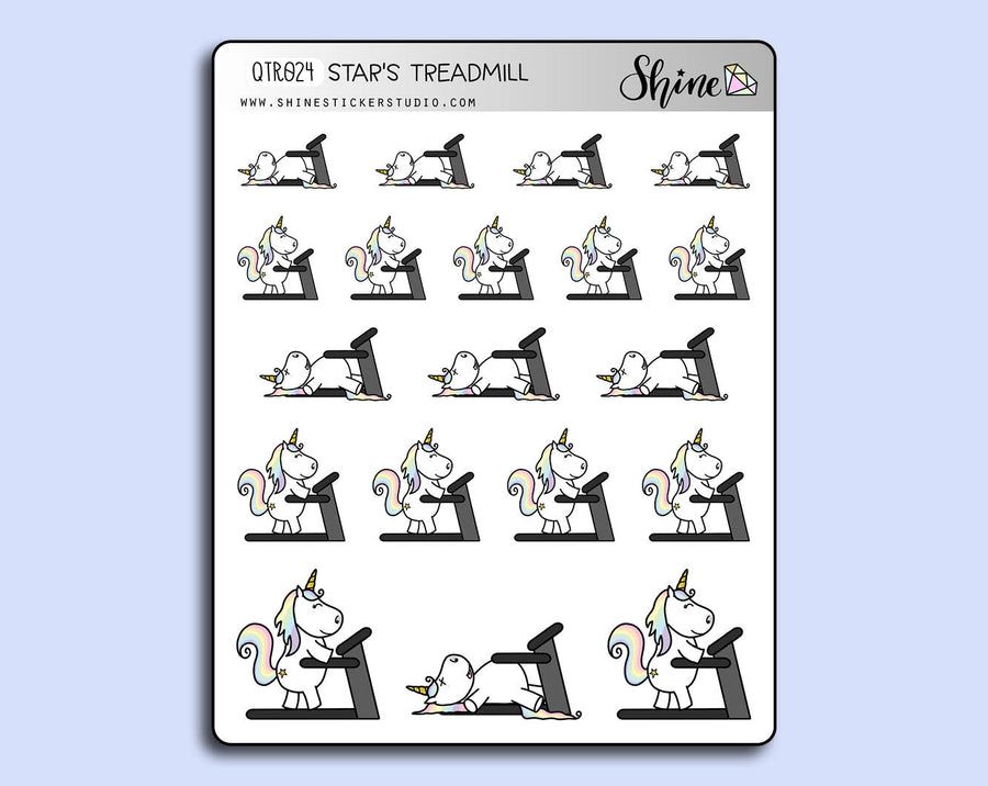 Stickers Star's Treadmill - Shine Sticker Studio - FIONARY.com