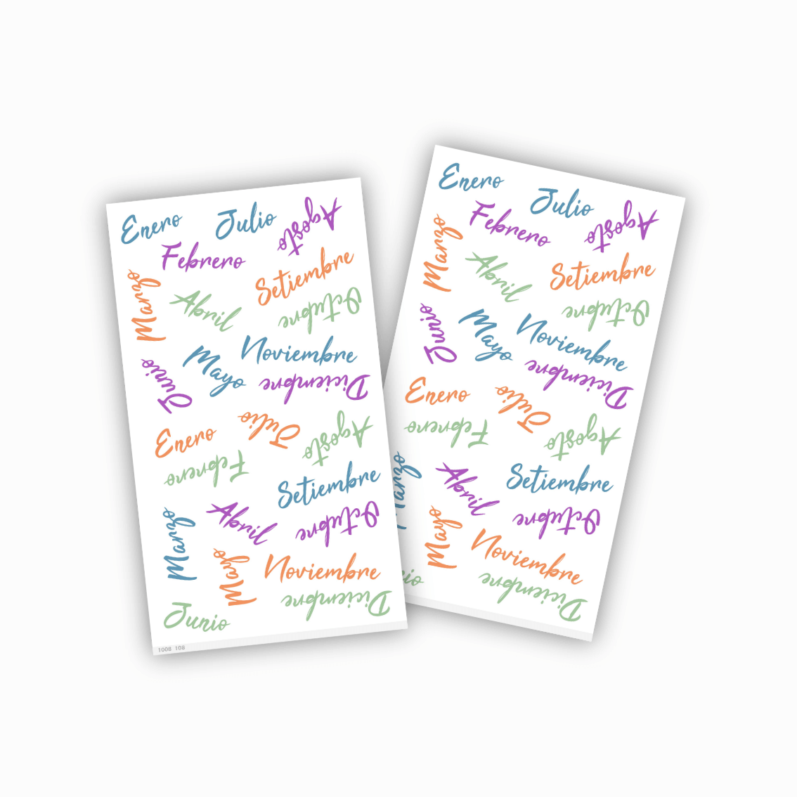 Stickers meses arcoiris 1008108 - Organizamil - FIONARY.com