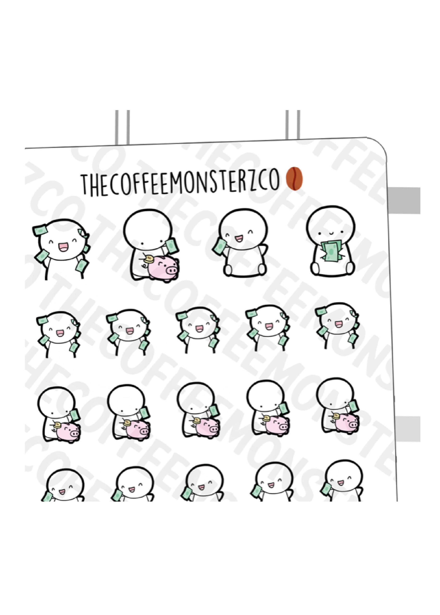 Stickers Yayy Money! - TheCoffeeMonsterzCo - FIONARY.com