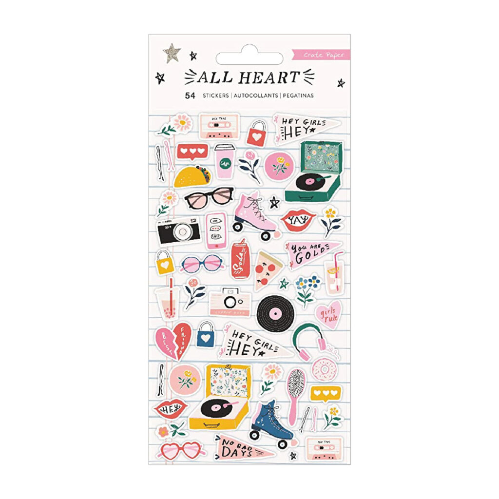 Stickers Crate Paper "All Heart" - American Crafts - FIONARY.com